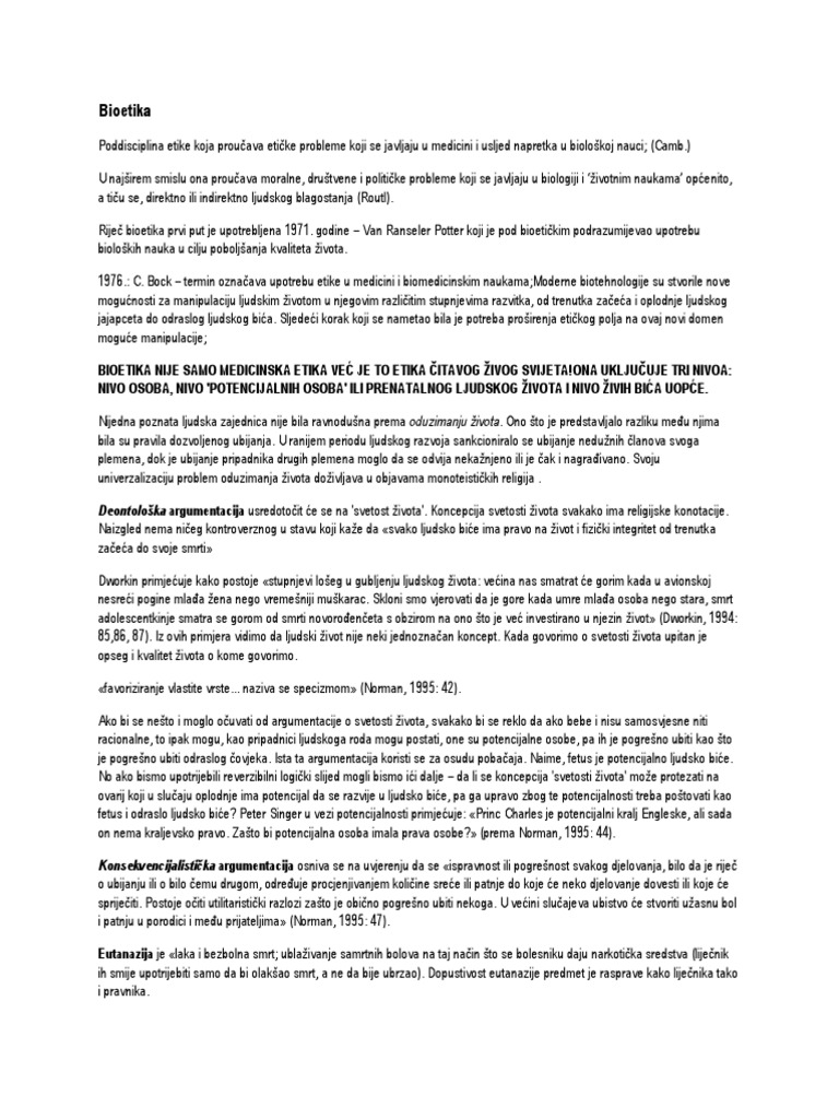 Bioetika | PDF