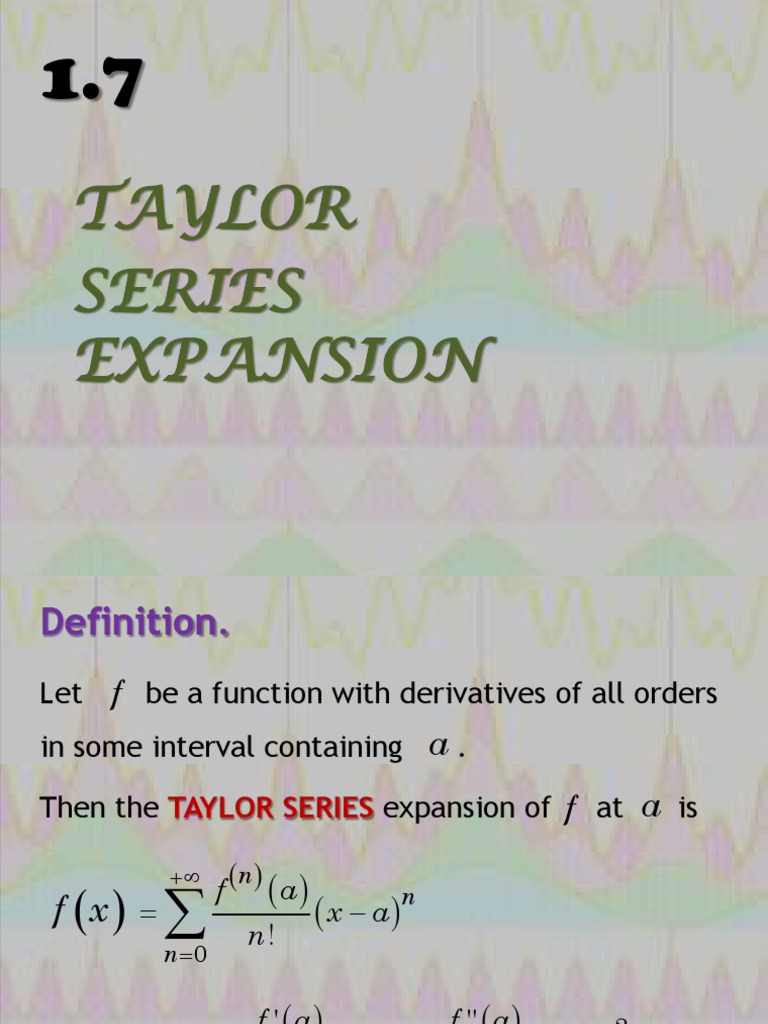 Math 38 UPLB Taylor Series Expansion | PDF