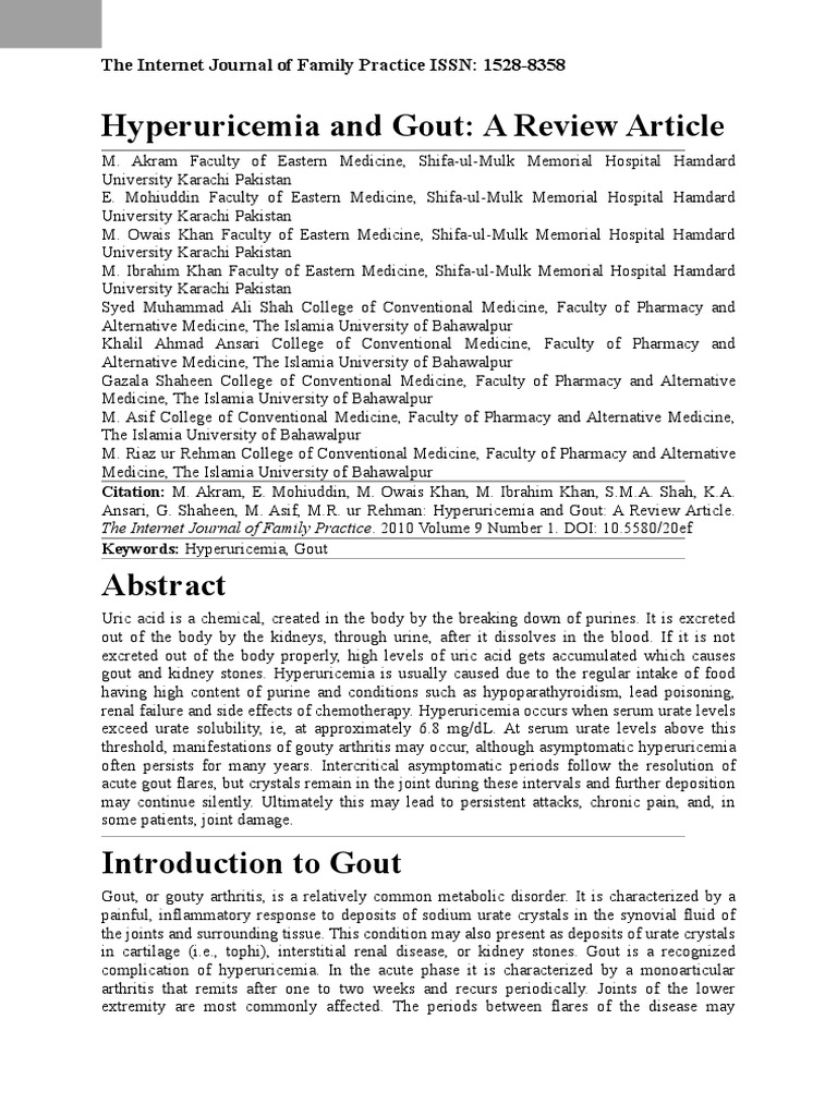 22 - Management of Acute Gout | PDF | Clinical Medicine | Medicine