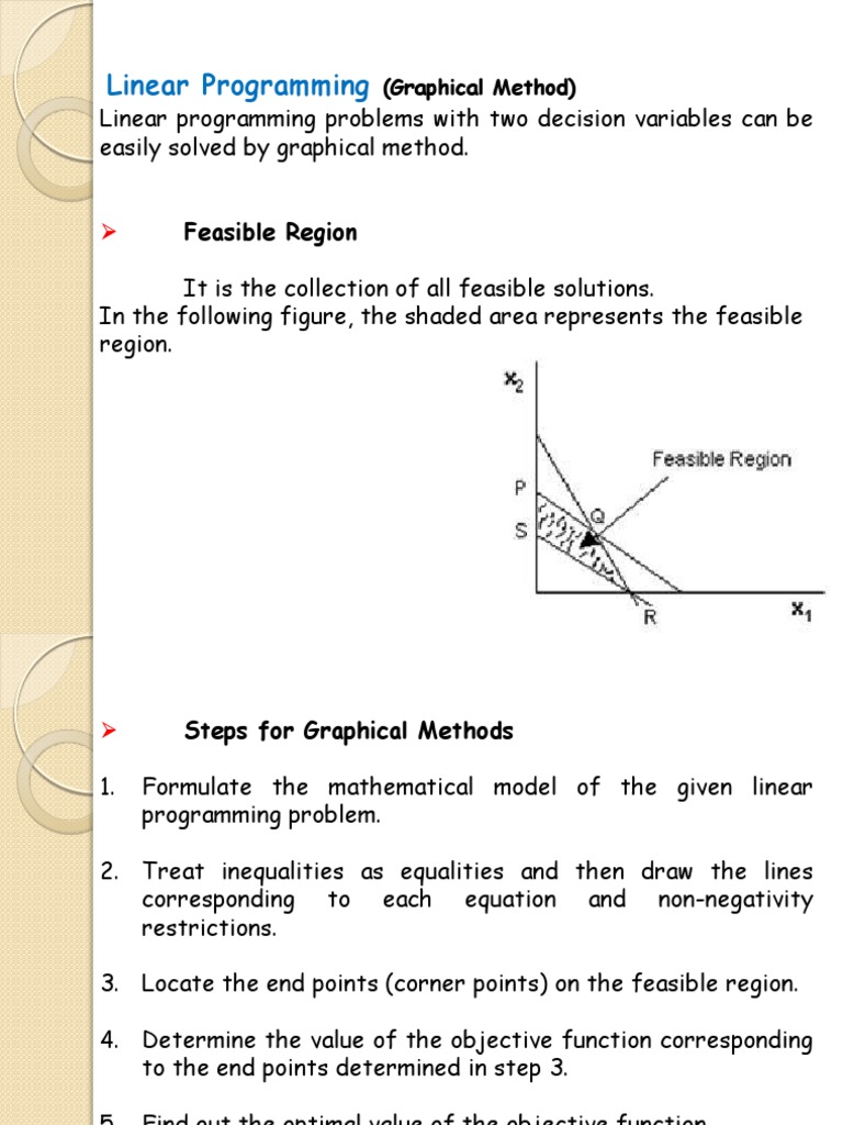 Graphical Method in OR | PDF | Mathematical Optimization | Linear Programming