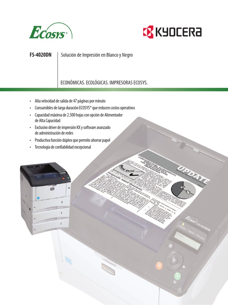 Folleto FS 4020DN | PDF | Impresora (Computación) | Mac OS
