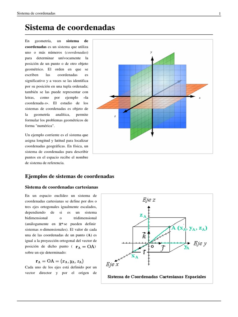 Cmo Est Formado Un Sistema De Coordenadas Cartesianas Sistemas De