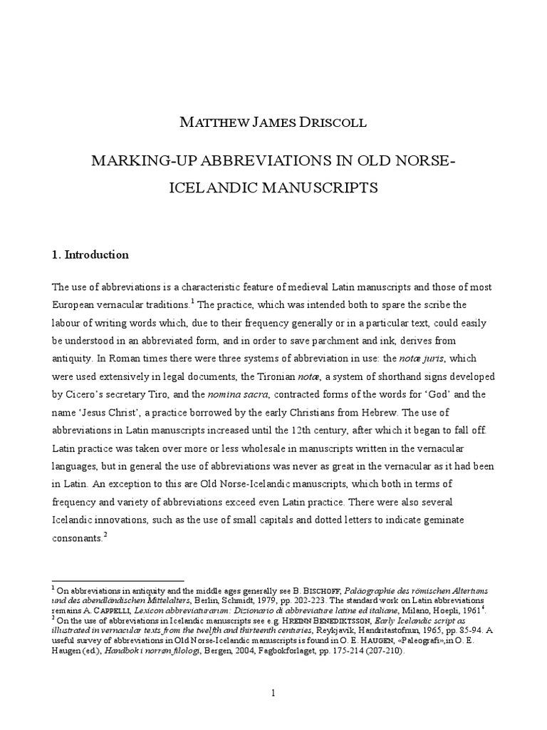 Abbreviations | PDF | Manuscript | Bracket