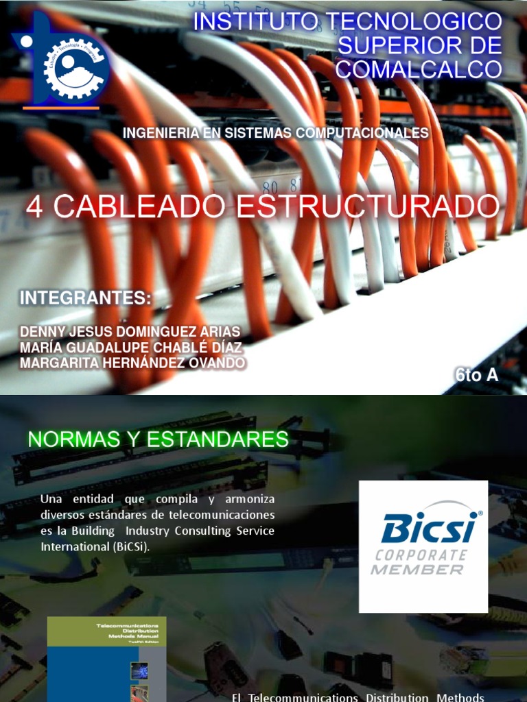 Estándares de Cableado Estructurado | PDF | Estándares de red | Datos ...