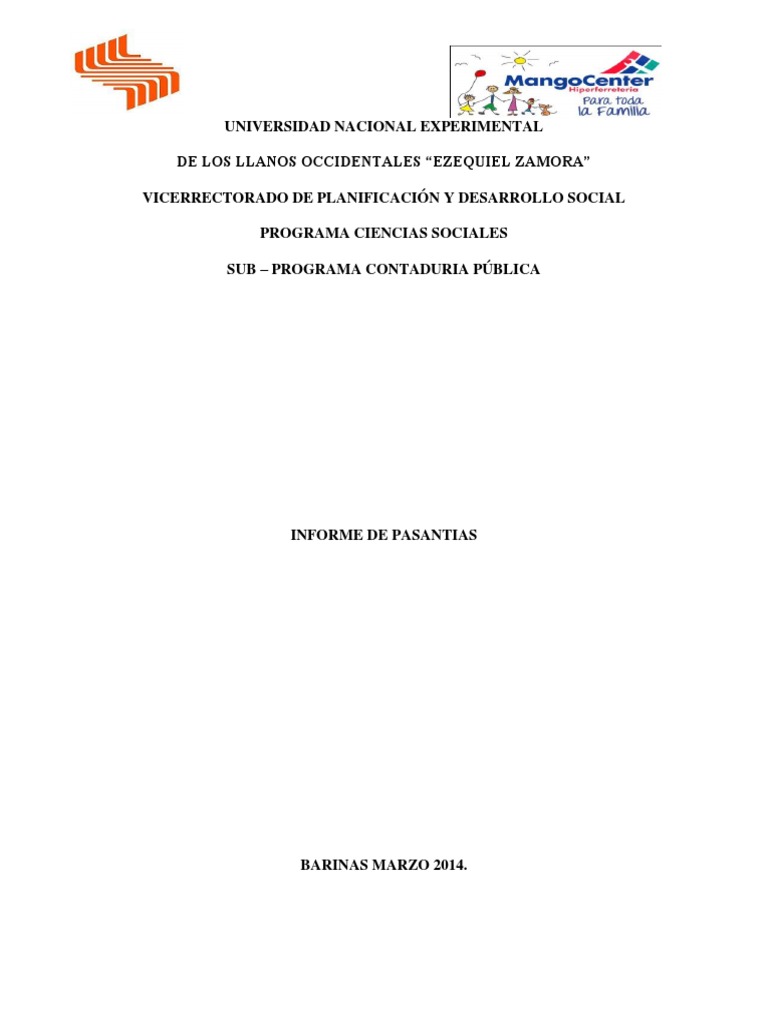 Informe D Pasant - Ya Lista Correcciones | PDF | Contador | Contabilidad