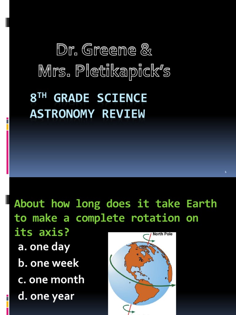 Astronomy Review Powerpoint | PDF | Meteoroid | Solar System