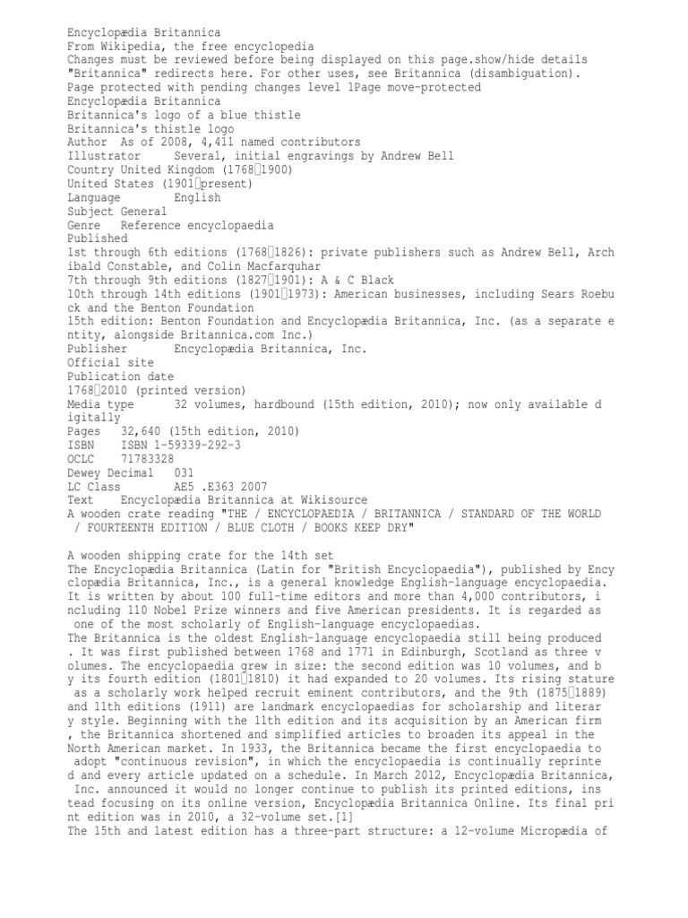 5 | PDF | British Encyclopedias | Encyclopædia Britannica