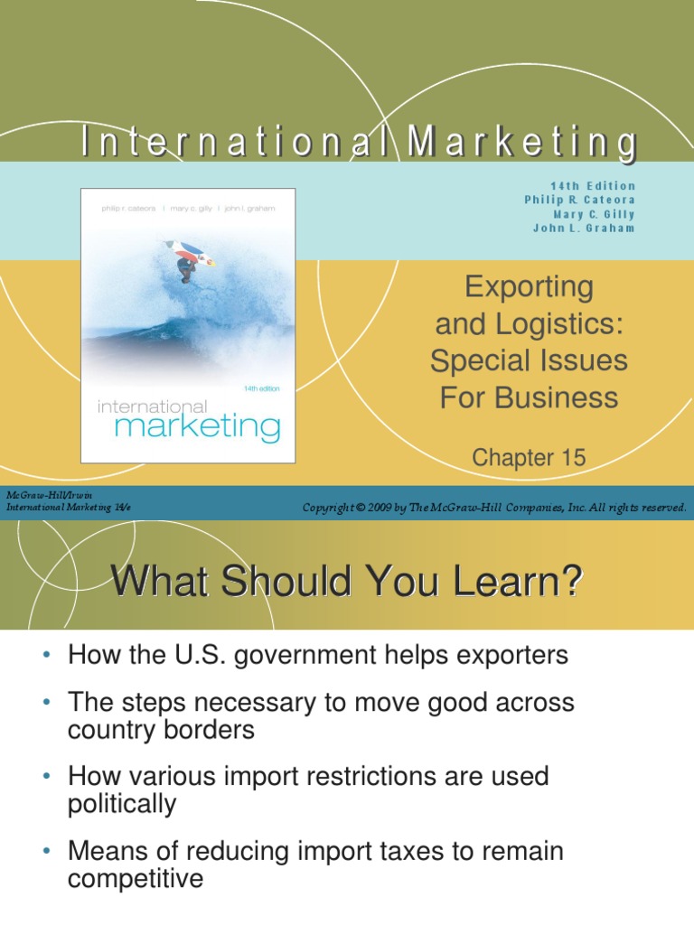 Chap 015 | PDF | Exports | Logistics