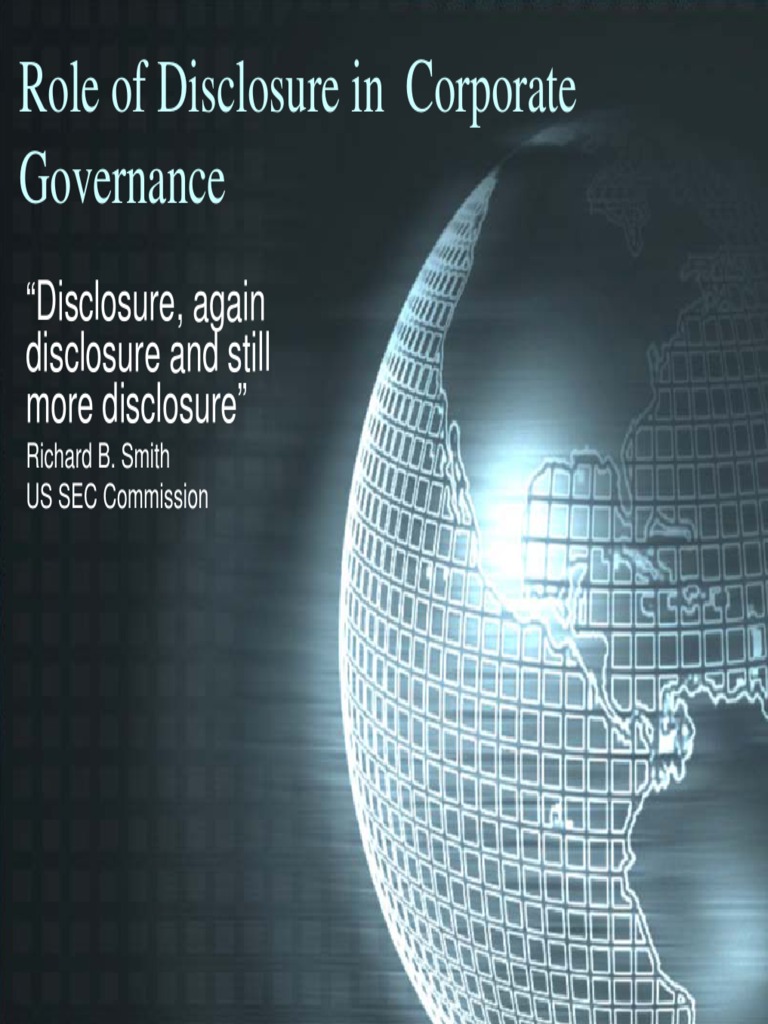 Disclosure 1 | PDF | Board Of Directors | Corporate Governance