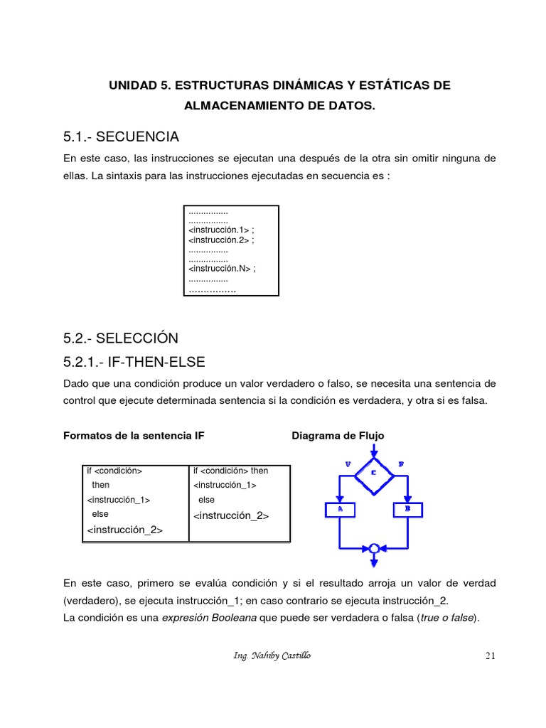 Estructuras de Datos: Dinámicas y Estáticas | PDF | Ingeniería de ...