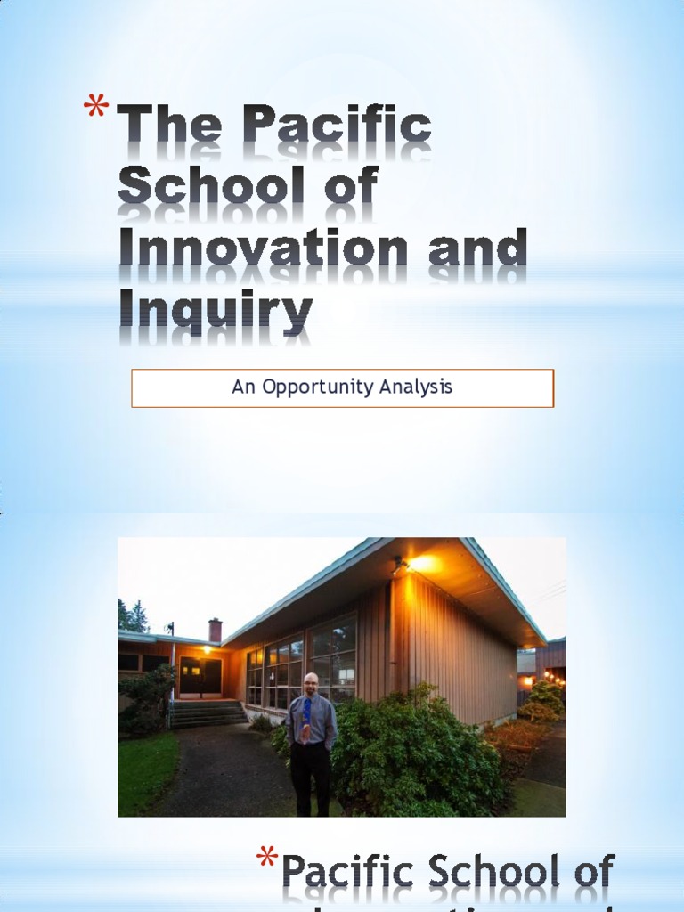 The Pacific School of Innovation and Inquiry | PDF | Curriculum | Cognition