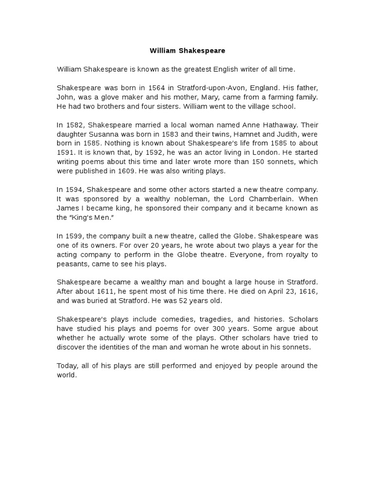 Blow Blow Thou Winter Wind by William Shakespeare | PDF | William ...