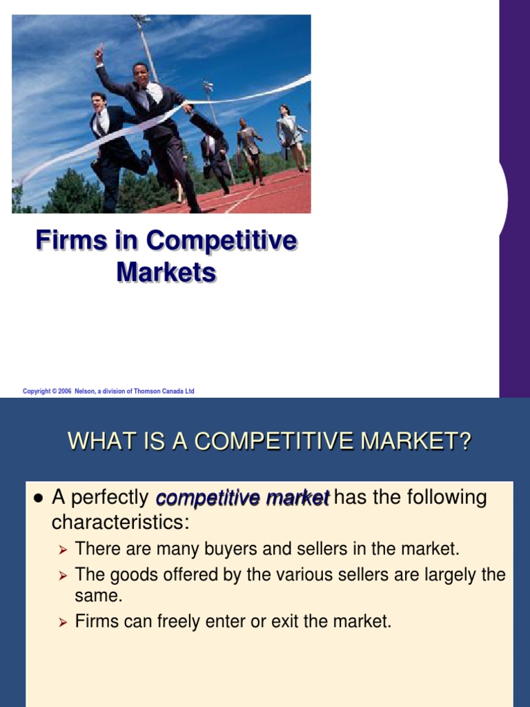 Firms in Competitive Markets | PDF | Perfect Competition | Supply ...