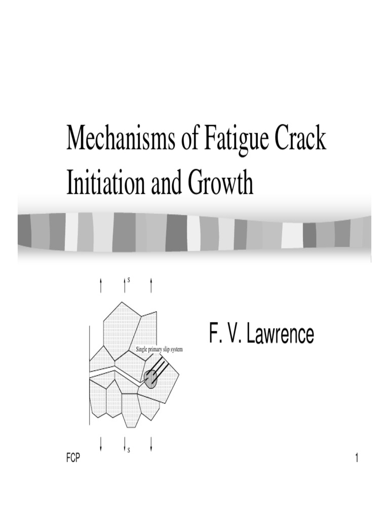 Fatigue Crack Initiation & Growth | PDF