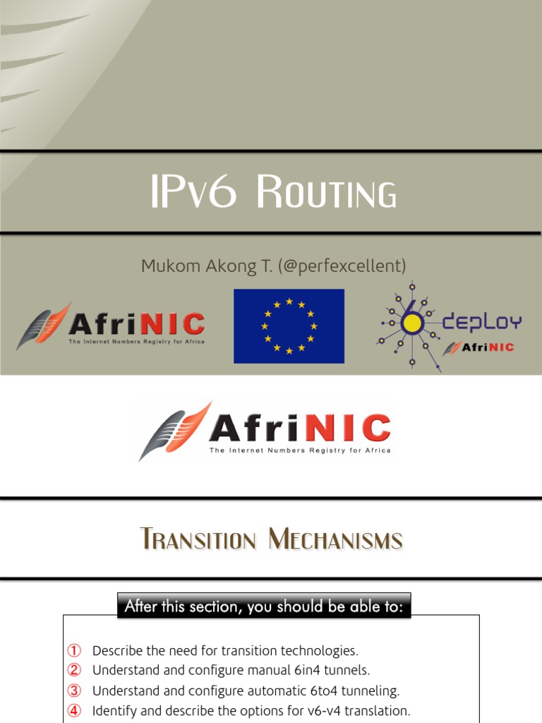 IPv6 Transition Techniques | PDF | I Pv6 | Computer Network