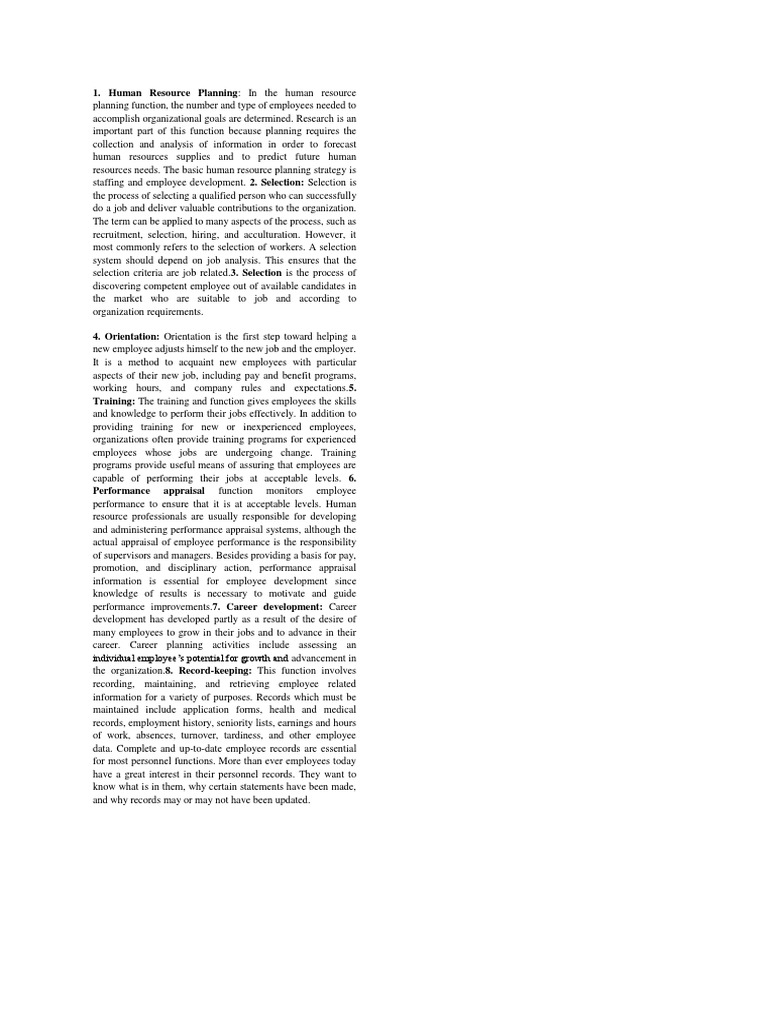 Human Resource Planning: in The Human Resource | PDF | Validity (Statistics) | Performance Appraisal