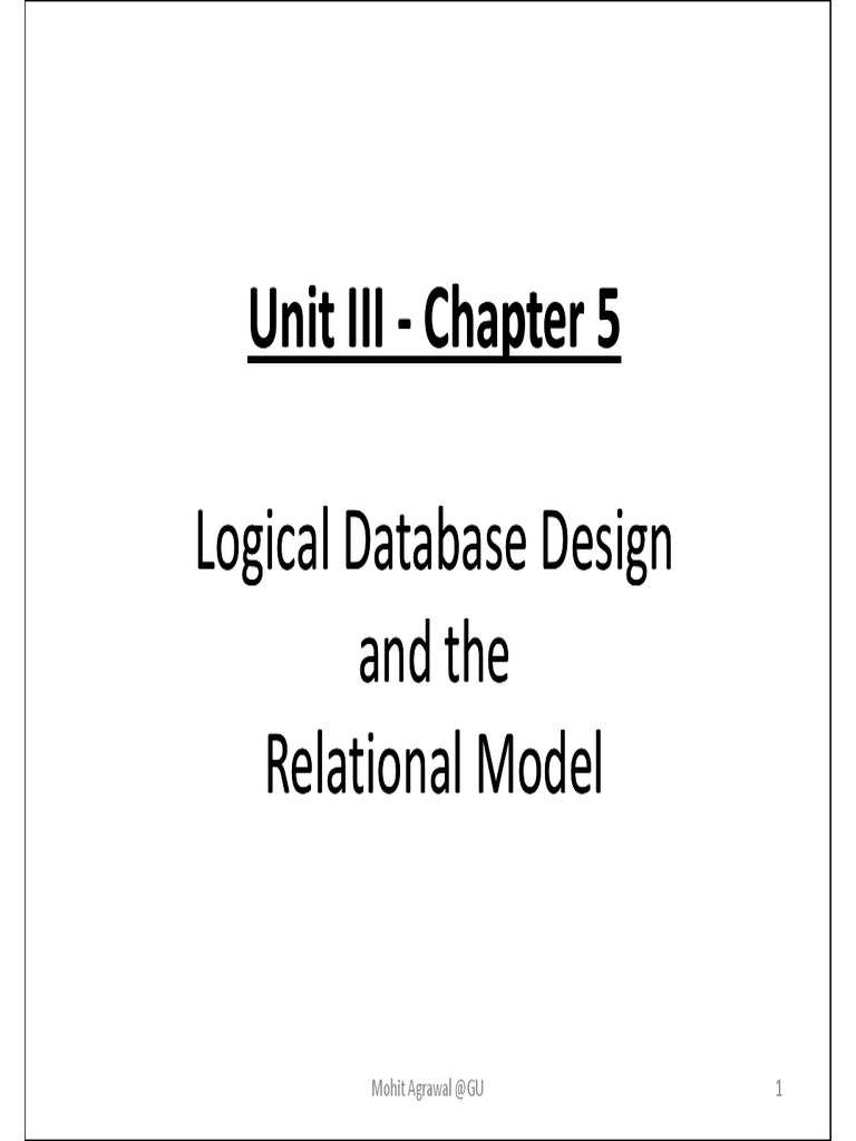 Unit III Unit III - Chapter 5 | PDF | Relational Database | Scientific ...