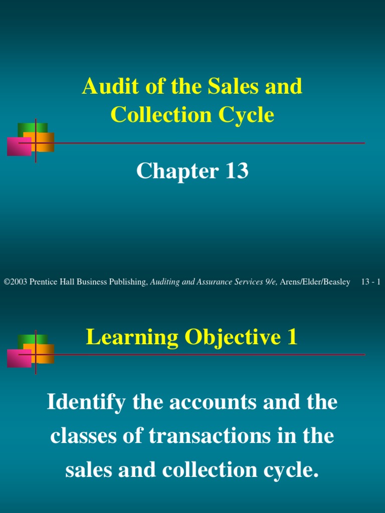 Audit of The Sales and Collection Cycle | PDF | Bad Debt | Debits And ...