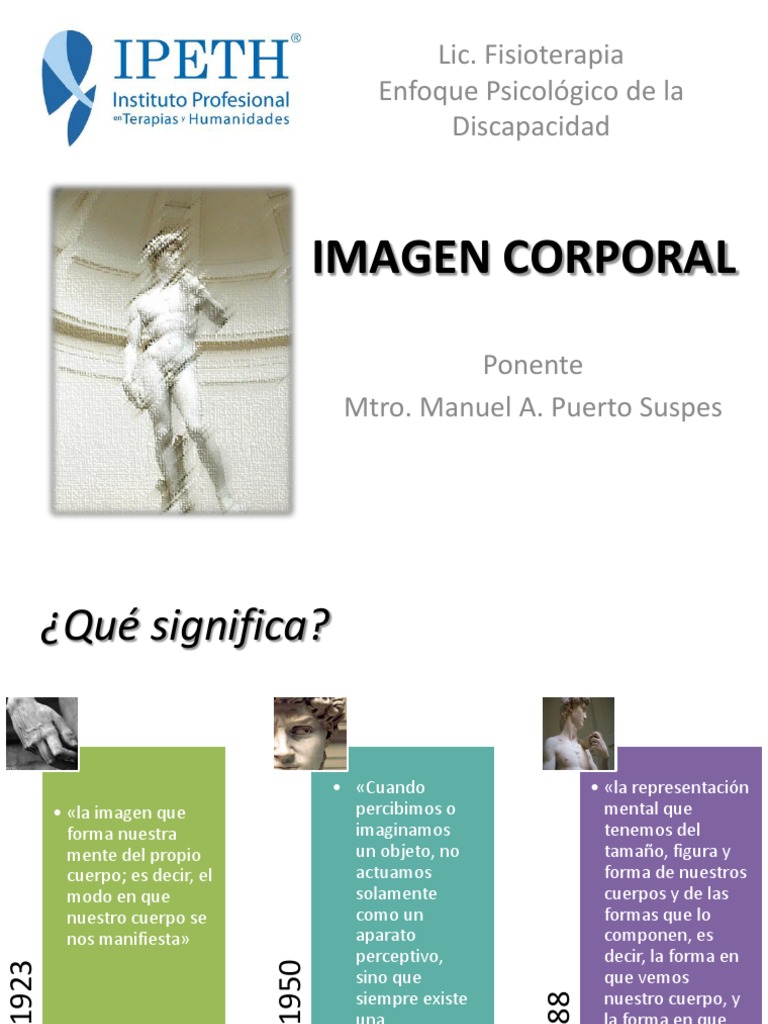 Imagen Corporal | Descargar gratis PDF | Percepción | Imagen