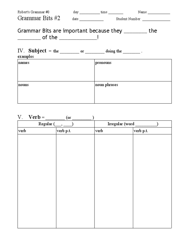 Grammar Bits 2.1 | PDF