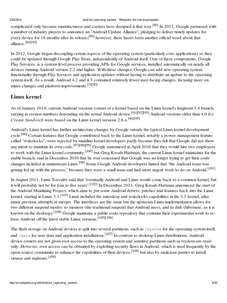 Linux Kernel: Cream Sandwich Were Based On The Linux Kernel Versions 2. ...