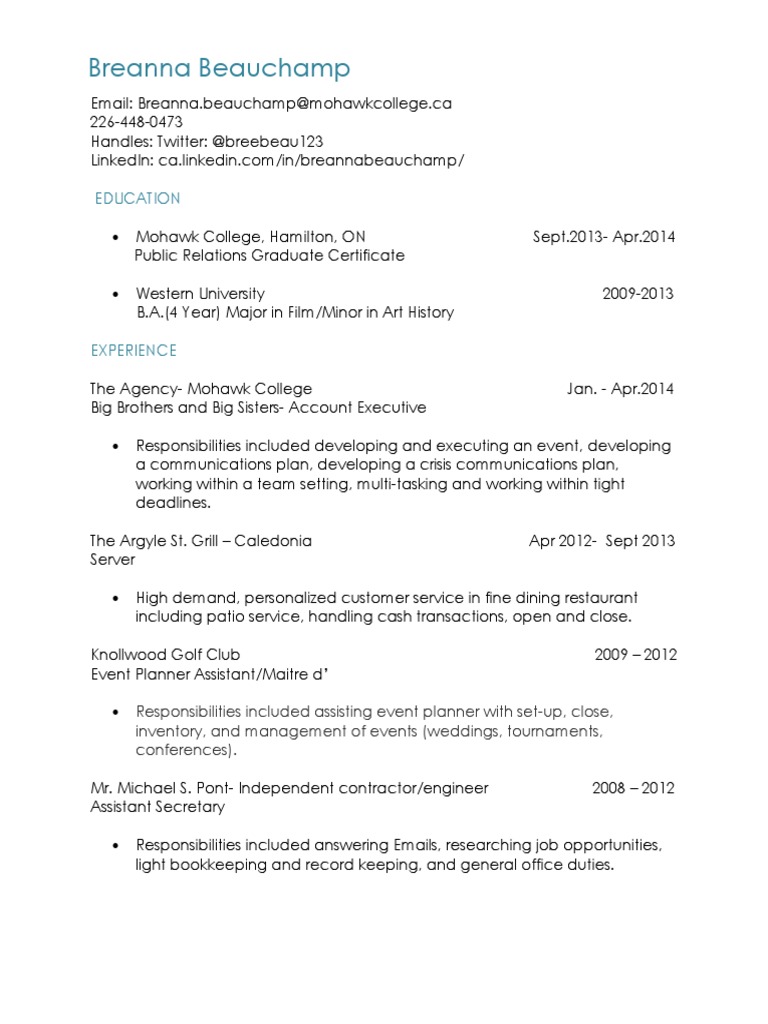 Resume Final | PDF