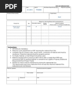 Format-MC007 - Material Return Slip | PDF