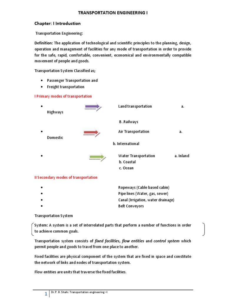 Introduction to Transportation Engineering | PDF | Road Surface | Transport