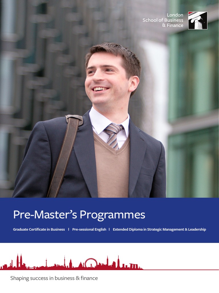 Pre-Master's Programmes: Shaping Success in Business & Finance ...