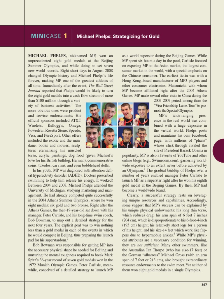 Michael Phelps | PDF | Brand | Sports