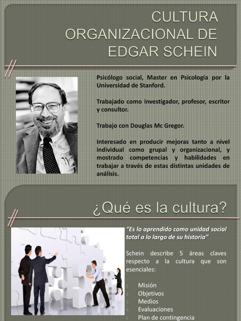 Claves de la Cultura Organizacional según Schein | PDF | Cultura ...
