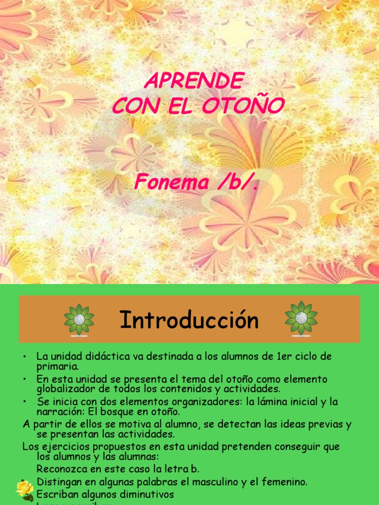 Aprende Con El Otoño. | PDF