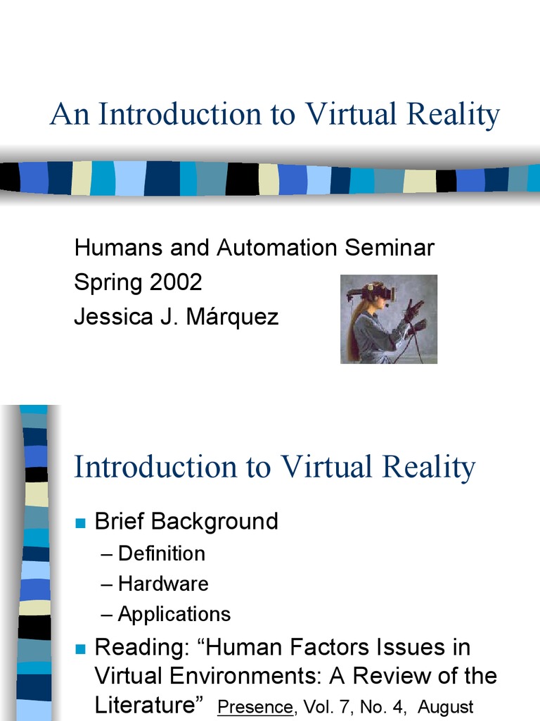 An Introduction To Virtual Reality | PDF | Games & Activities