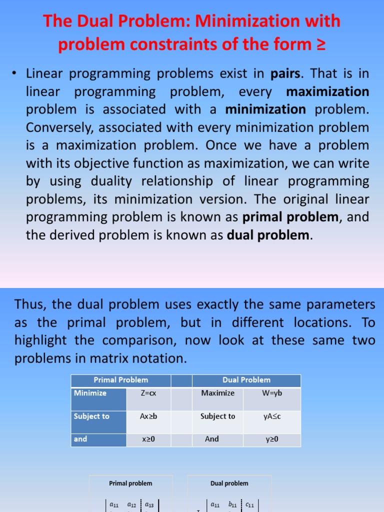 5-The Dual and Mix Problems | Download Free PDF | Mathematical ...