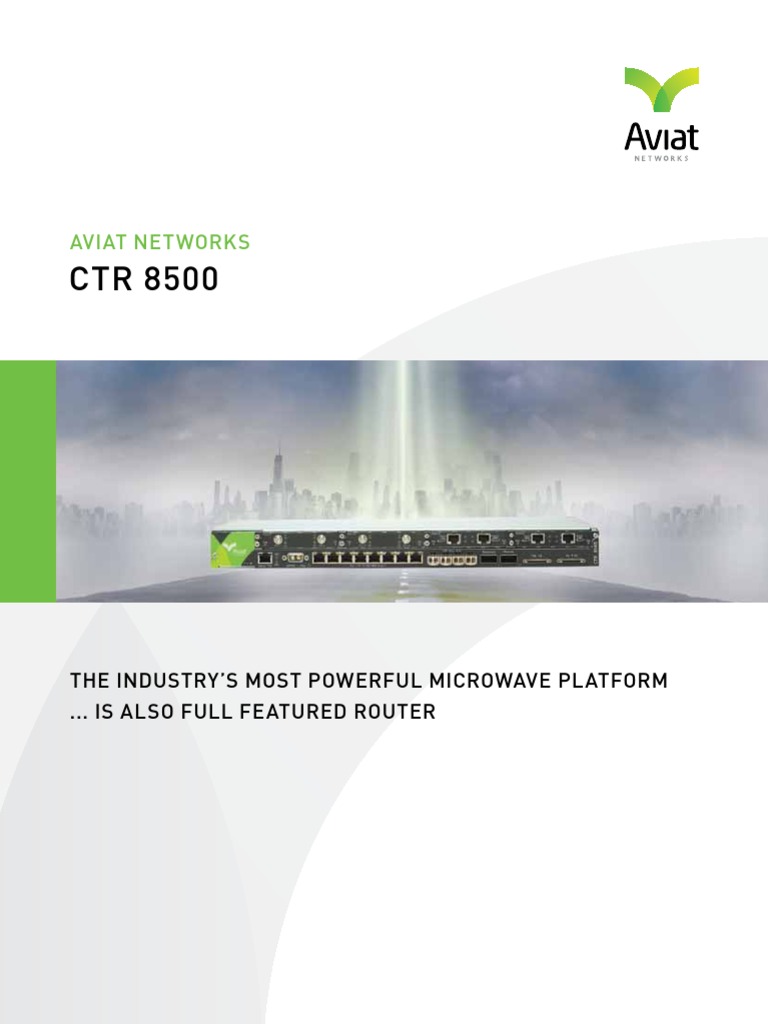 CTR 8500 Platform Brochure | PDF | Computer Network | Network Switch