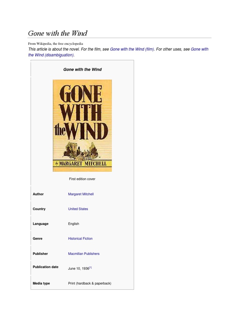 Gone With The Wind | PDF | Books
