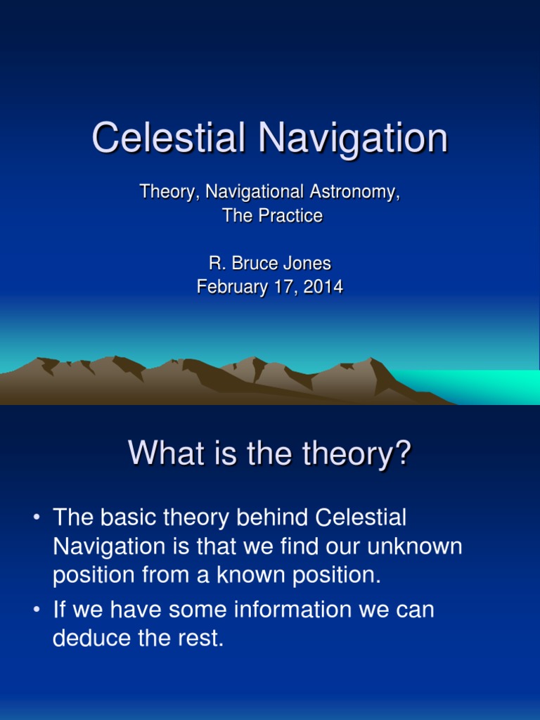 Celestial Navigation | PDF | Longitude | Navigation