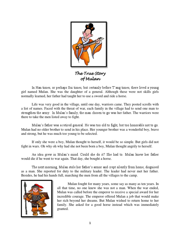 The True Story of Mulan | PDF