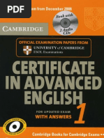 Cambridge English Advanced 1 Examination Papers With Answers | PDF