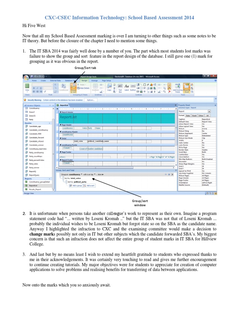 IT SBA Marks 2014 | PDF | Science | Science And Technology