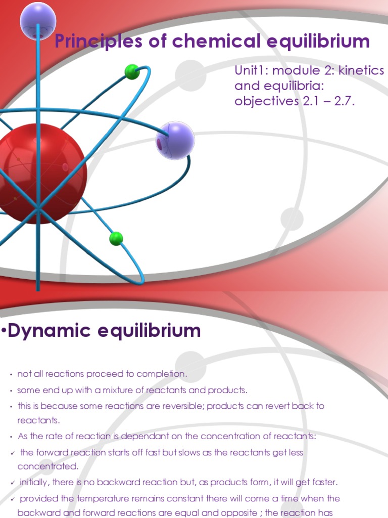 Principles of Chemical Equilibrium | Chemical Equilibrium | Chemical ...