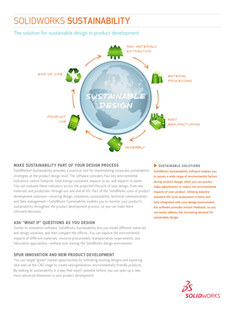 SolidWorks Sustainability Article | PDF | Life Cycle Assessment | New ...