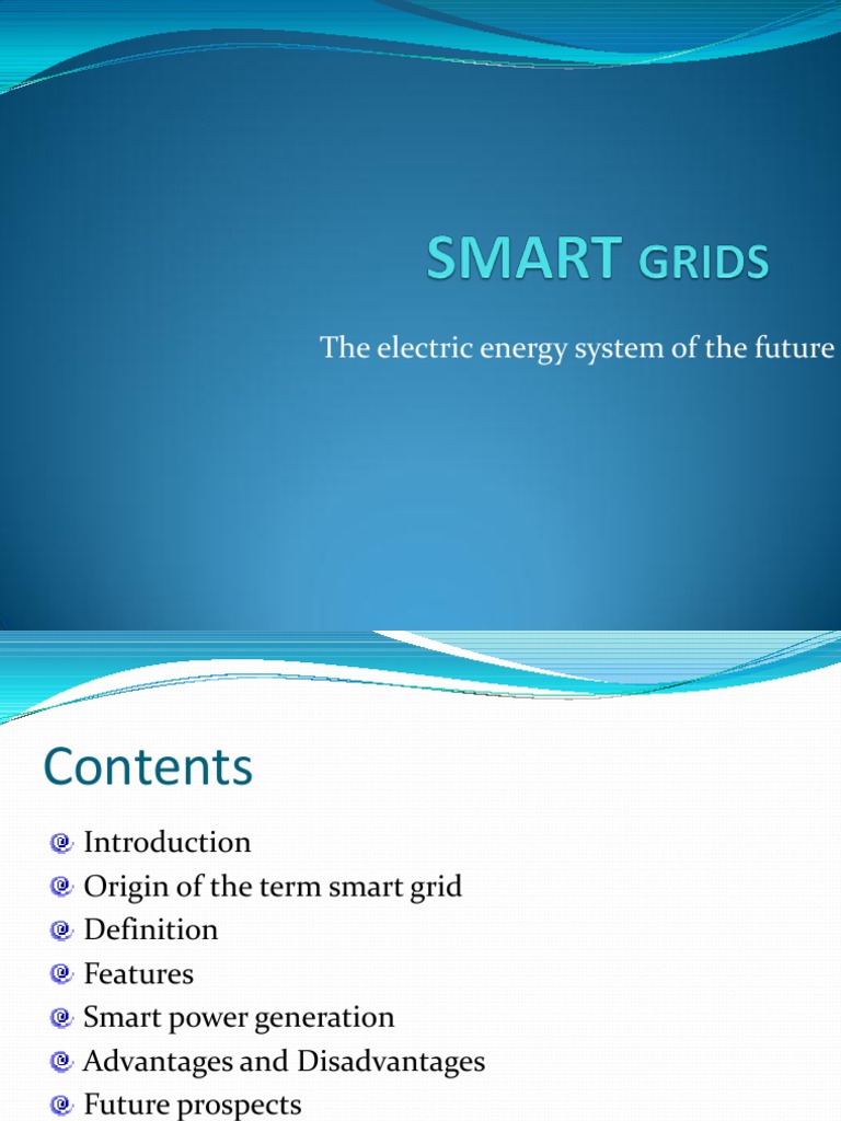SMART GRIDS The Electric Energy System of The Future | PDF | Electrical ...