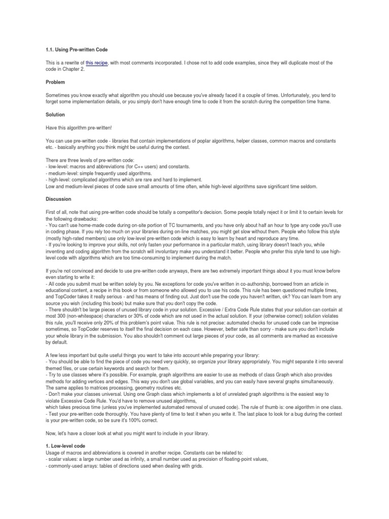 1.1. Using Pre-Written Code | PDF | Algorithms | Subroutine