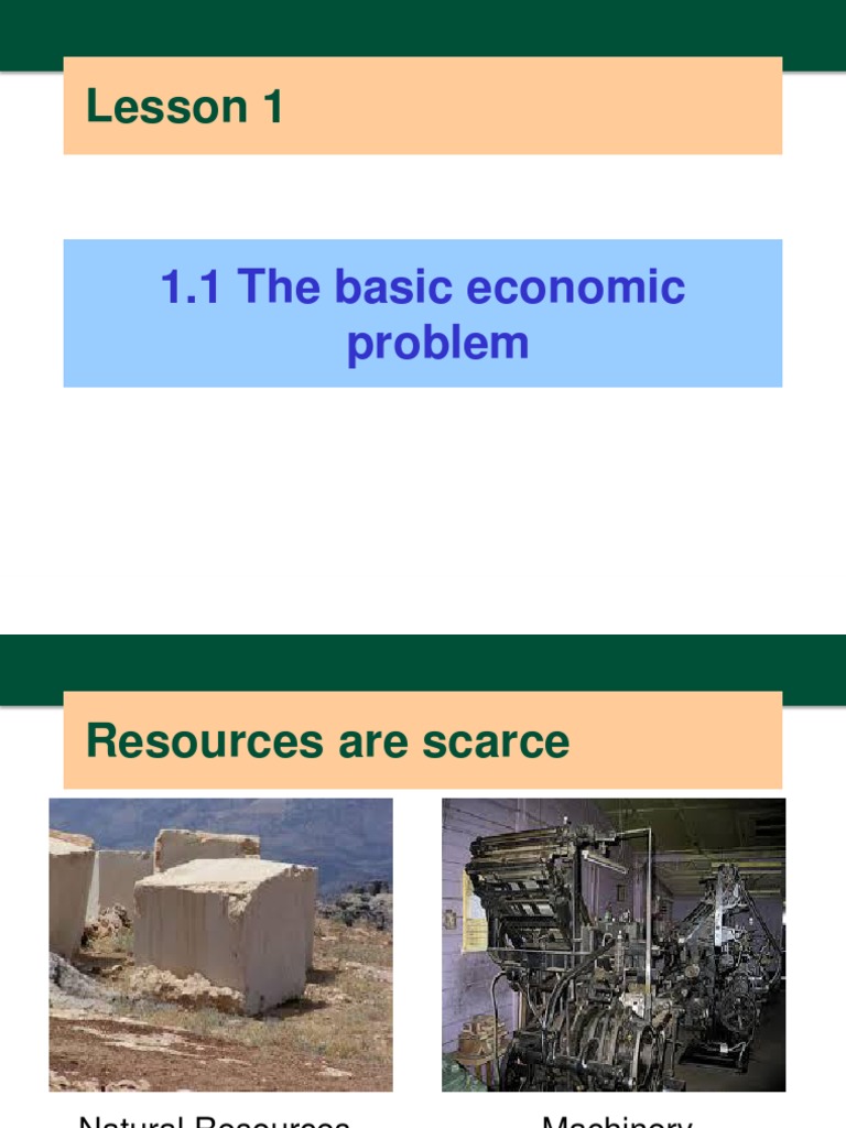 Lessons 1 - 2 | PDF | Factors Of Production | Resource