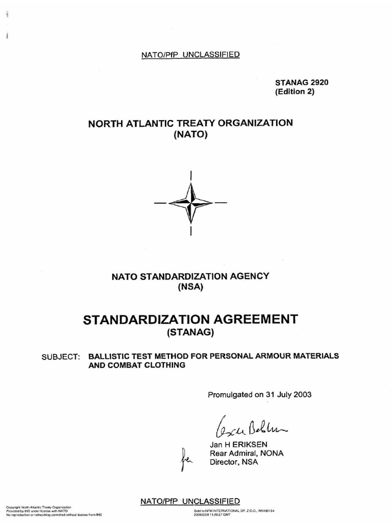 STANAG 2920 - Edition 2 | PDF | Language Arts & Discipline | Foreign ...