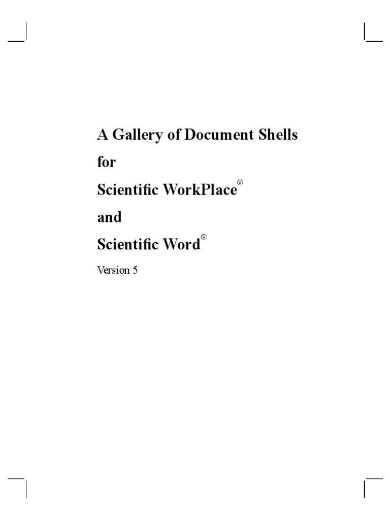 Mac Kichan - A Gallery of Document Shells For Scientific WorkPlace and ...