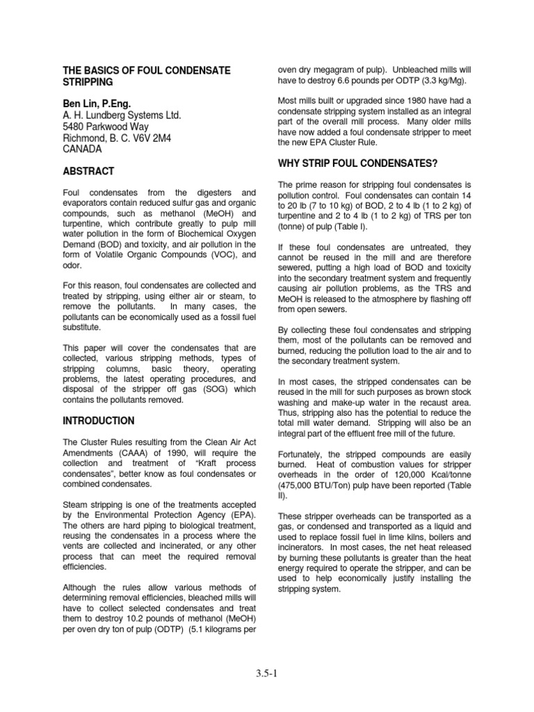 Foul Condensate | PDF | Heat Exchanger | Chemical Engineering