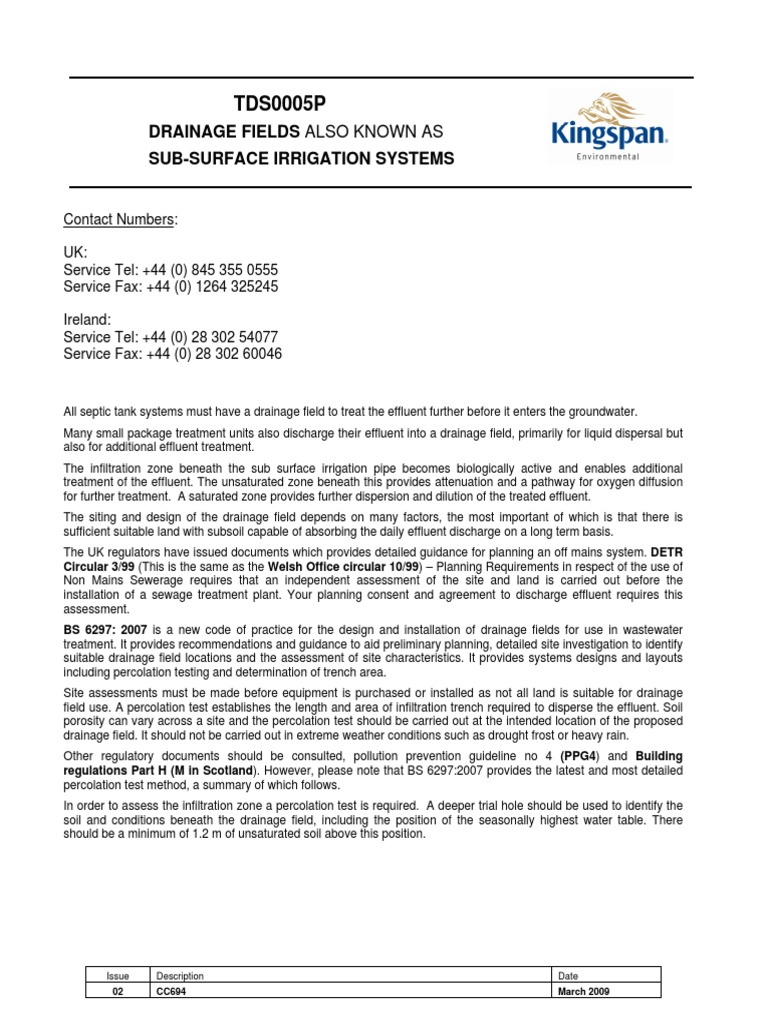 Percolation Test | PDF | Septic Tank | Drainage
