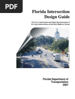 FDOT Design Manual Intersections | PDF | Intersection (Road) | Traffic